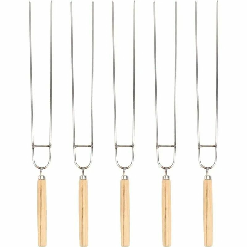Двойной шампур, 25 см, 5 шт