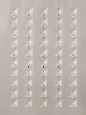 Хрустальная подвеска для люстры 5 шт, 10 квадратных хрусталиков H 22мм %распродажа!%