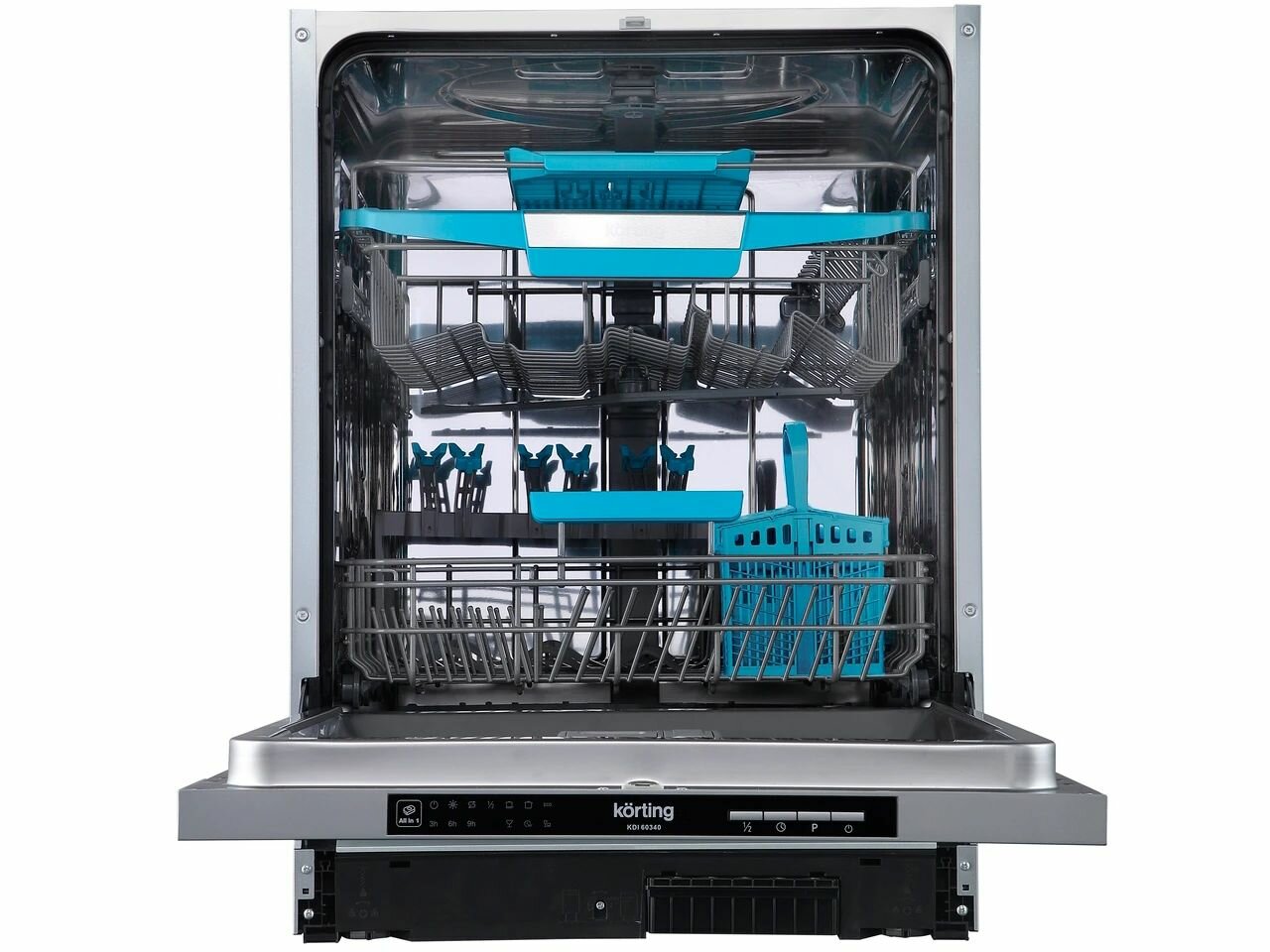 Посудомоечная машина Korting KDI 60340, конденсационная сушка, класс энергопотребления A++