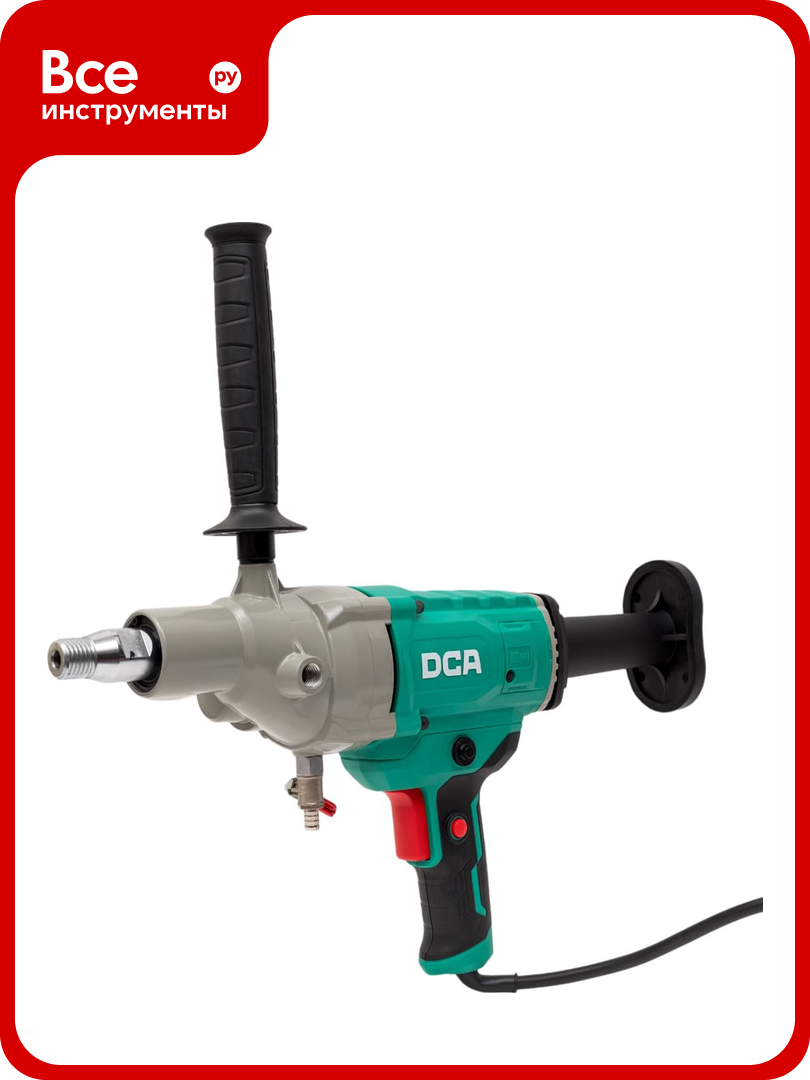 Дрель алмазного бурения с подводом воды DCA AZZ03-130, 130 мм,