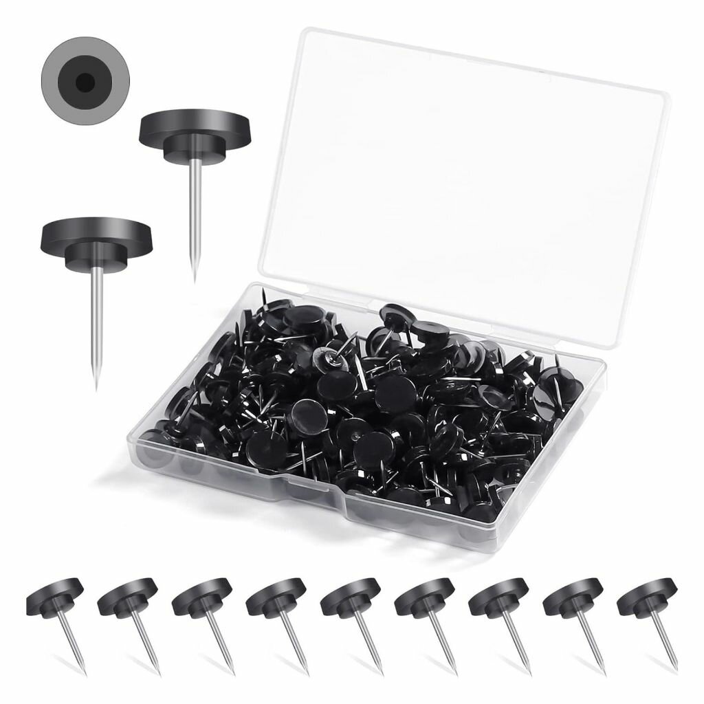 Круглые плоские кнопки для пробковой доски, декоративные кнопки для офиса