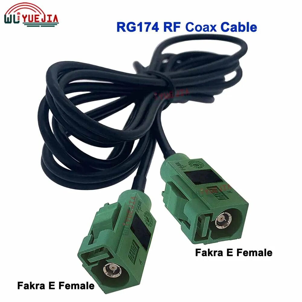 Кабельный узел Fakra RG174 WUYUEJIA 2 Meters, Fakra E FtoFakra E F