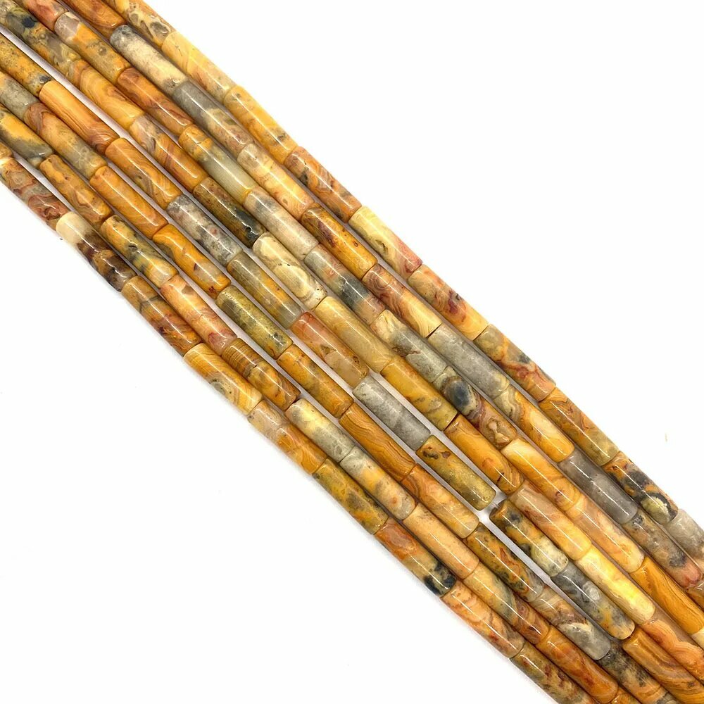 Бусины Crazy Agate 2x4 мм, натуральный камень