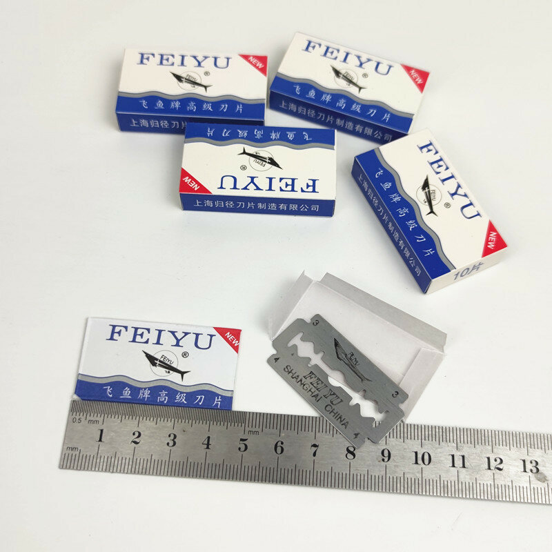 Лезвия для бритья, импортные, двусторонние, 10 шт