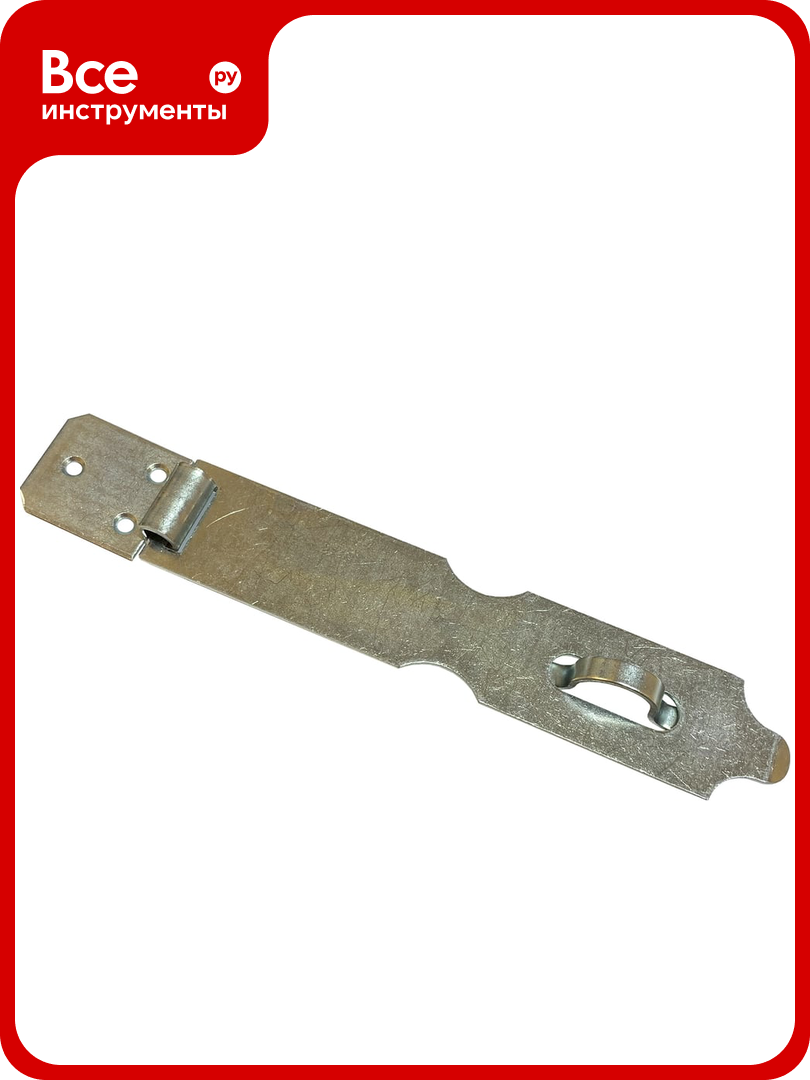 Дверная накладка для навесного замка Олимп НДА L-180 мм, цинк 10.008