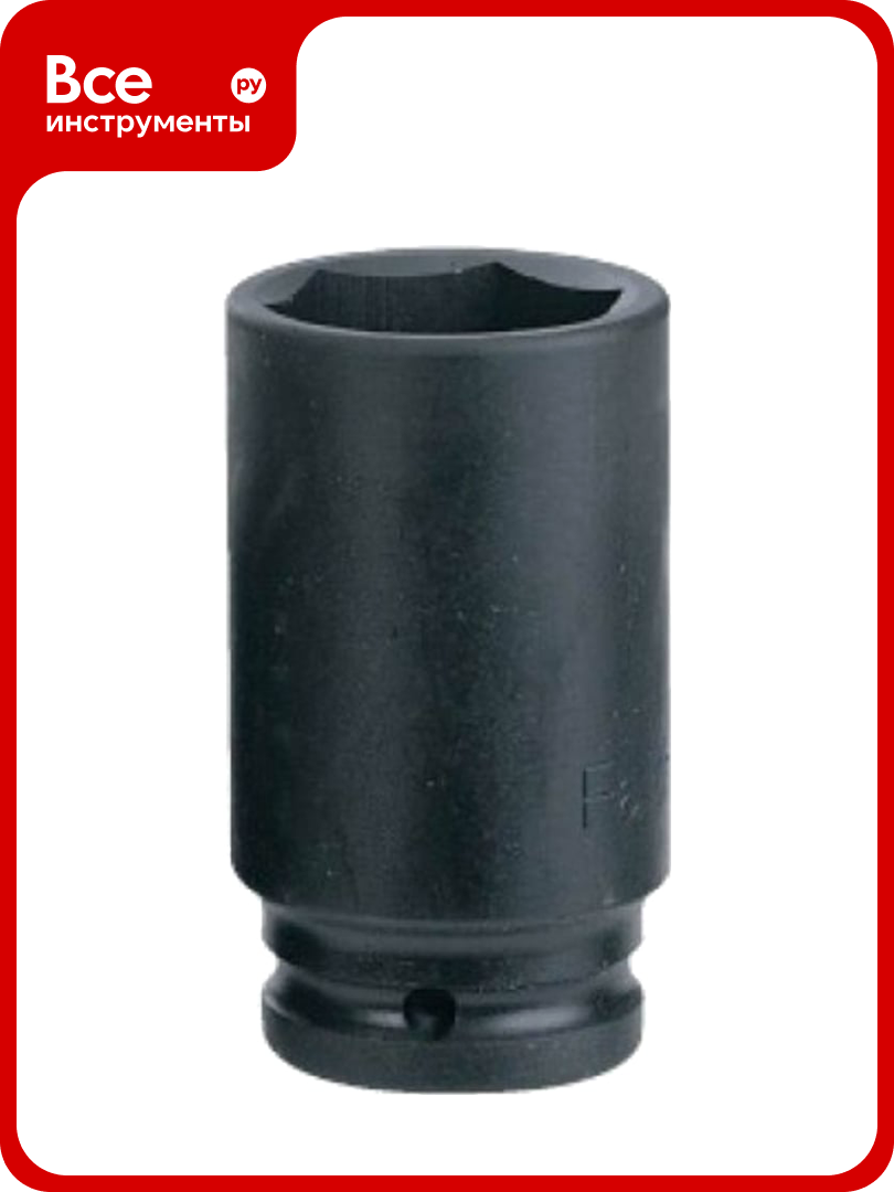 Головка 6‑гранная ударная глубокая (46 мм; 1) FORCE, квадратный крепёж, материал CrMo, внутренний торцевой шестигранник
