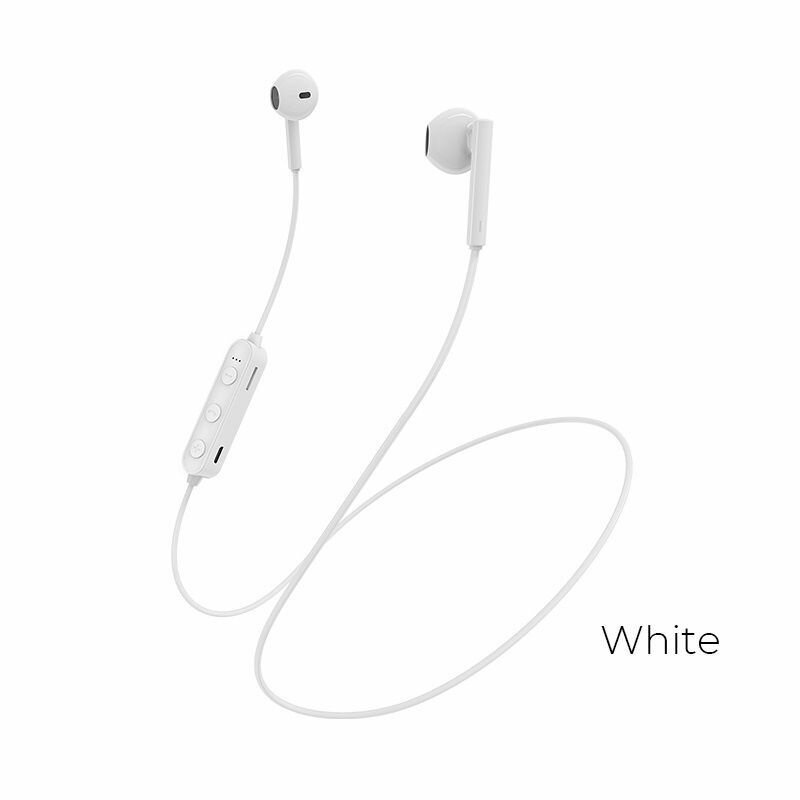 Беспроводная спортивная гарнитура Borofone BE27 Cool song sports wireless earphones Белые
