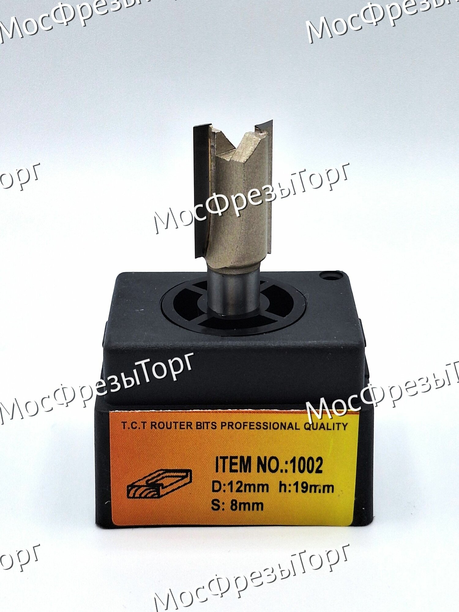 Фреза Глобус 1002 D12 h19, хвостовик 8 мм пазовая прямая