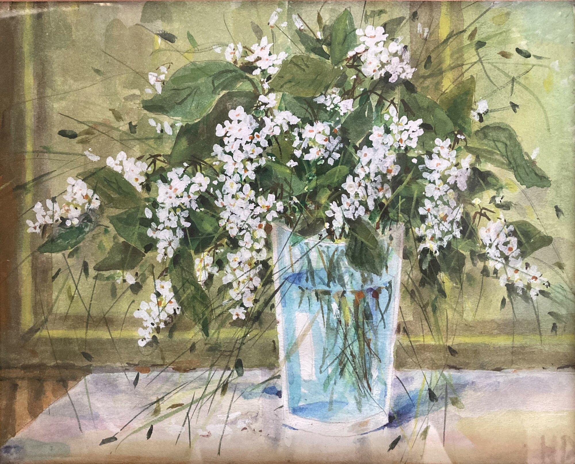 ART-Salon at Oktyabrskaya "Черемуха", 24х30см; бумага, акварель; ручная работа; авторская картина;