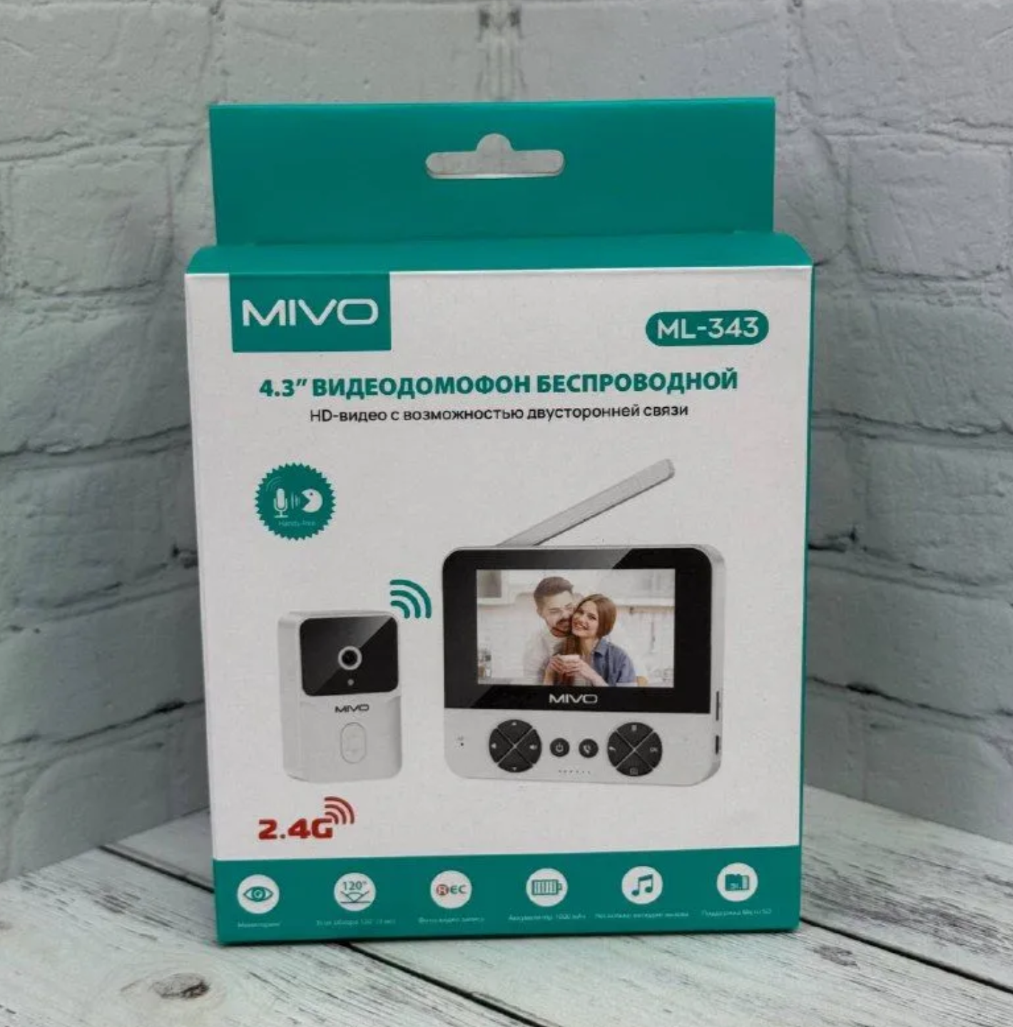 Беспроводной Wi-Fi дверной звонок Mivo ML-343