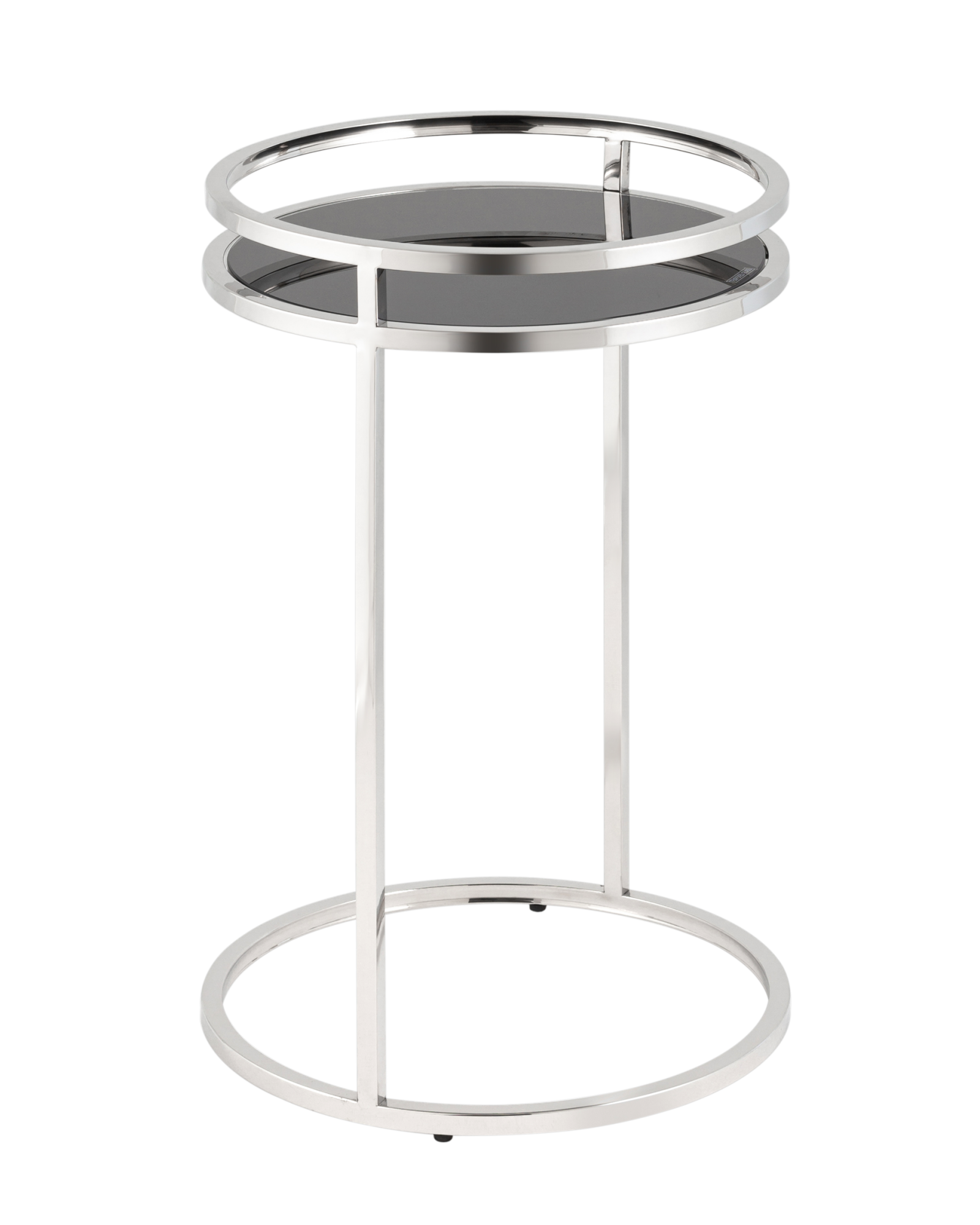 Журнальный стол Гестия STOOL GROUP черный, металл и стекло, круглая столешница