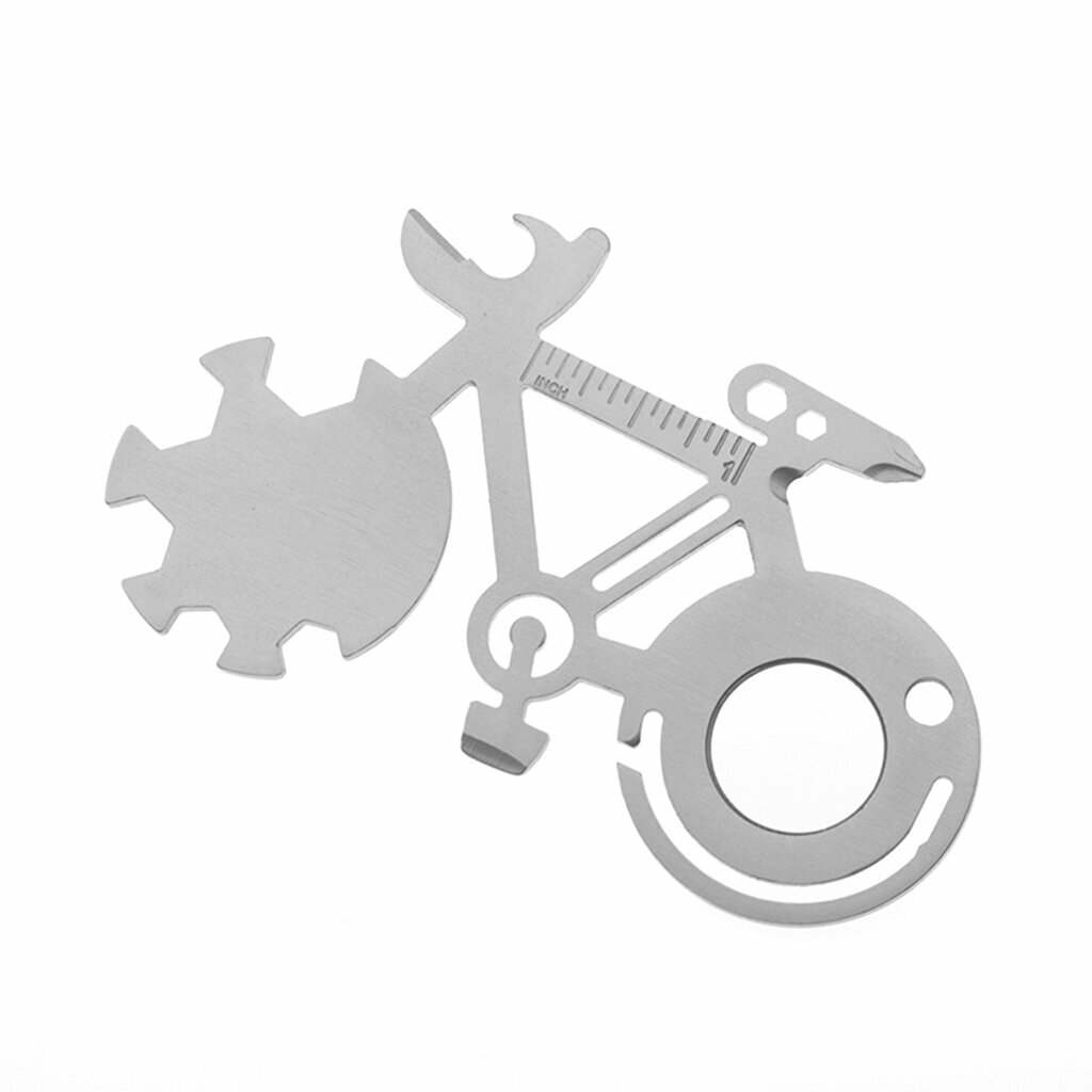 Гаечный Ключ В Форме Велосипеда Наружные Портативные Инструменты Универсальный Брелок Для Ключей В Форме Велосипеда Наружный Гаечный Ключ Для Ремонта Велосипеда