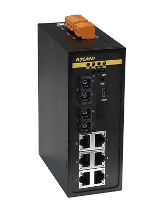 Управляемый коммутатор Kyland SICOM3000A-LITE-2S6T-SC40-L2-L2 8-портовый на DIN-рейку