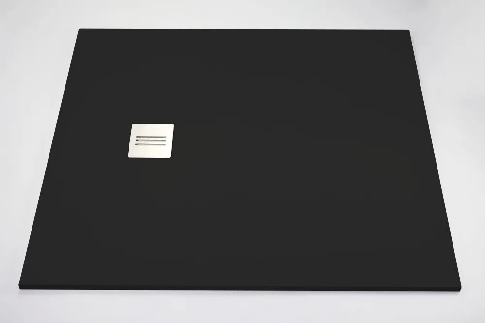 Поддон для душа 120х100 см Royal Shower, черныйискусственный камень