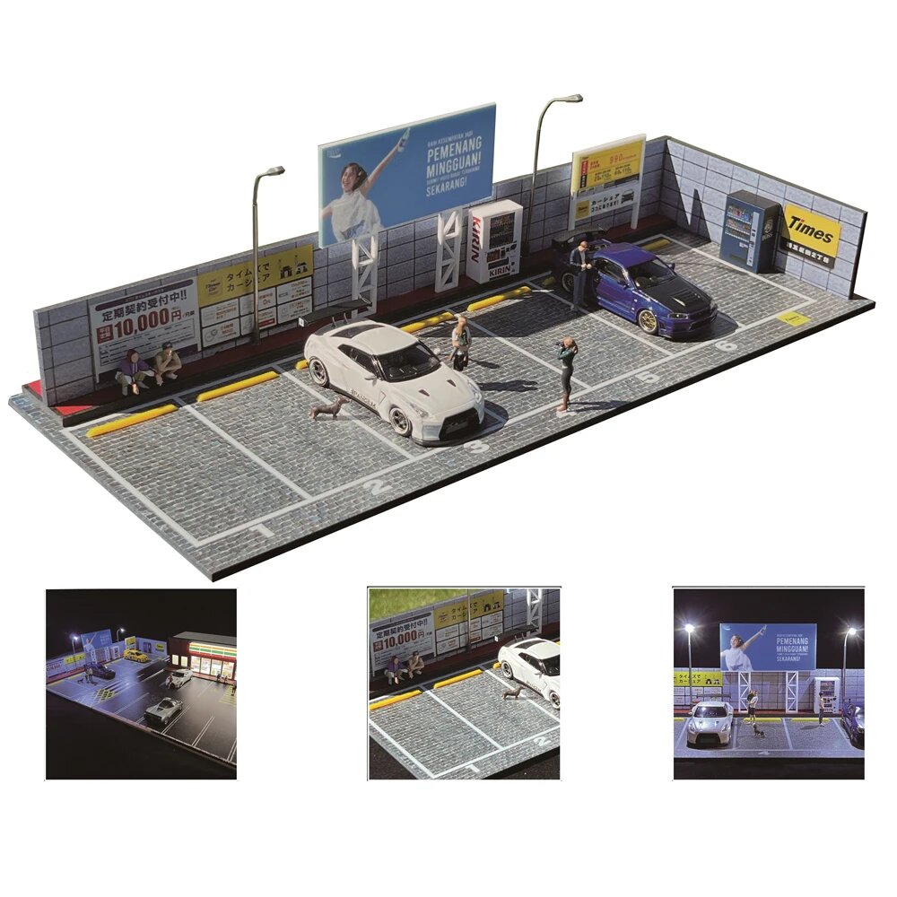 Модель гаража G FANS 1:64 с подсветкой, цвет 710028