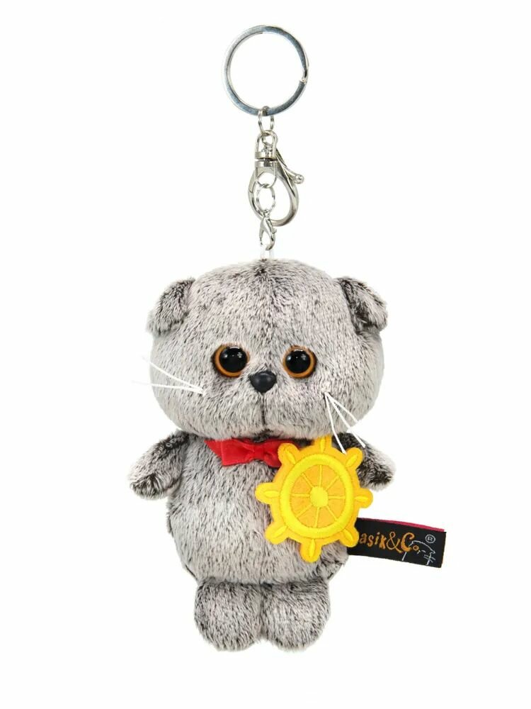 Budi Basa Мягкая Игрушка Брелок Кот Басик со штурвалом (15см) ABB-089