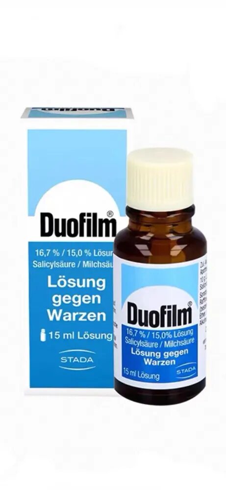 Duofilm Бережное и эффективное средство от бородавок, 15мл, Германияxf