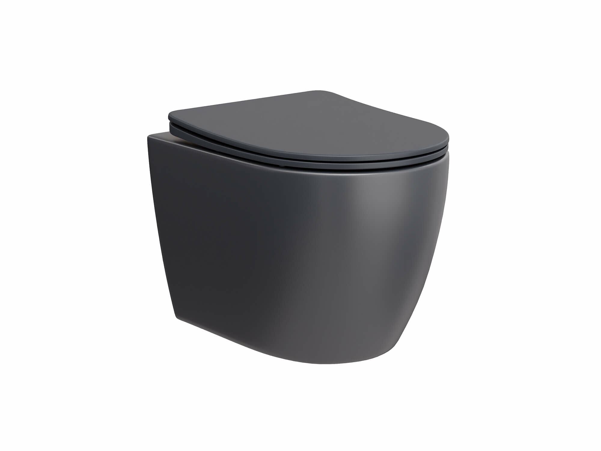 Унитаз подвесной Aneta Графит