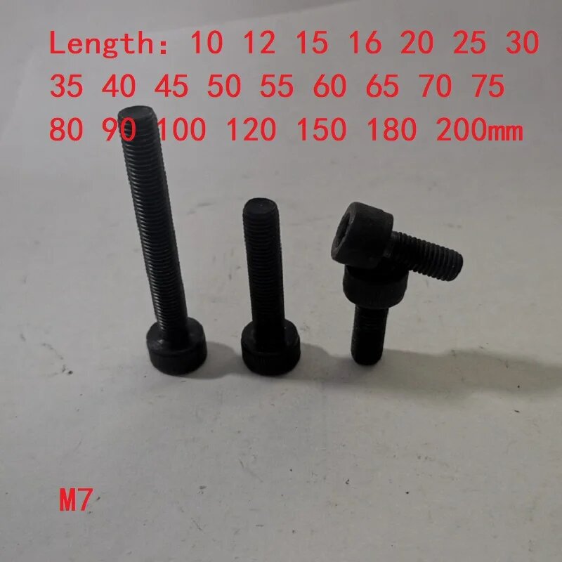Болты М7 из углеродистой стали длиной 10-200 мм 15mm 1pc