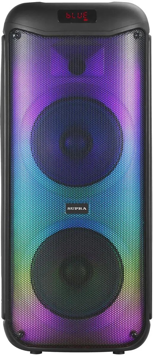 Портативная аудиосистема Supra SMB-790, черная, с караоке, Bluetooth, 500Вт