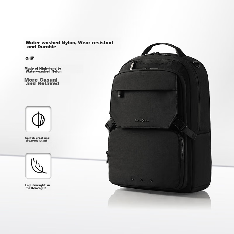 Рюкзак Samsonite, Backpack Fashionable Business Laptop Bag Commuter Large Capa, большая вместимость, городской, деловой, черный