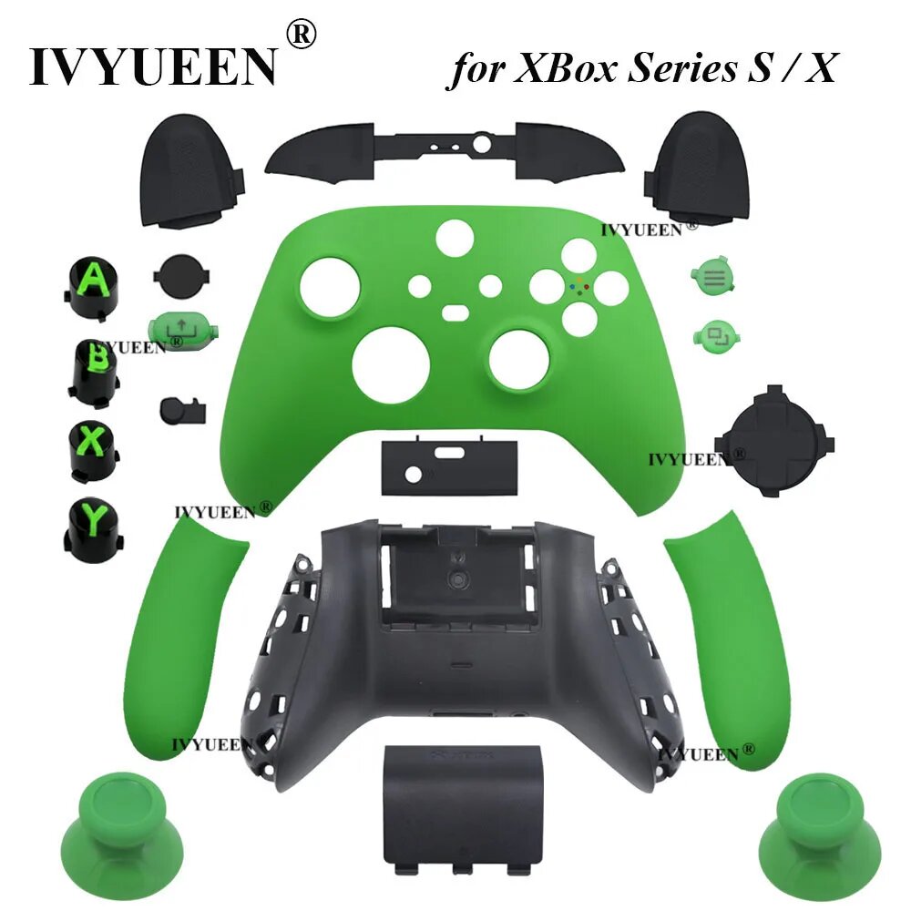Корпус для контроллера Xbox Series X S IVYUEEN Green Black
