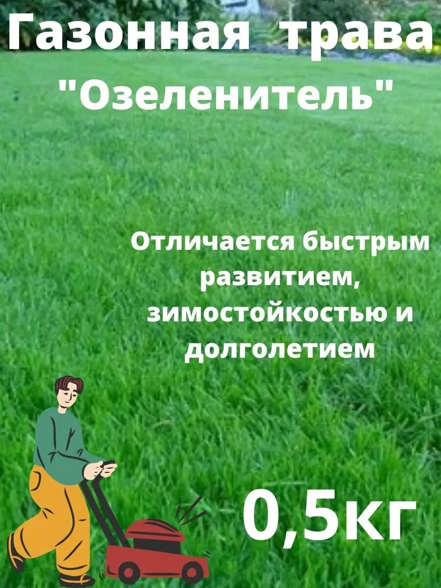Газонная Трава "Озеленитель" 0.5 кг.