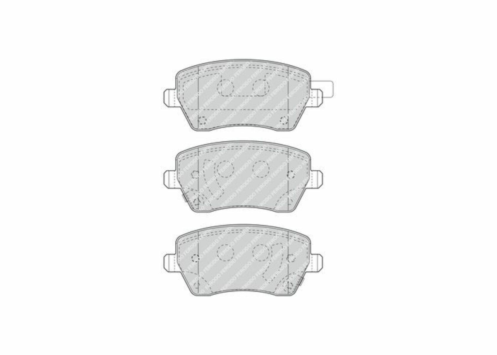 Колодки Тормозные(Ferodo Fdb4966)