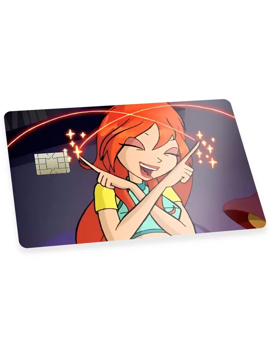 Наклейка на банковскую карту Winx Блум
