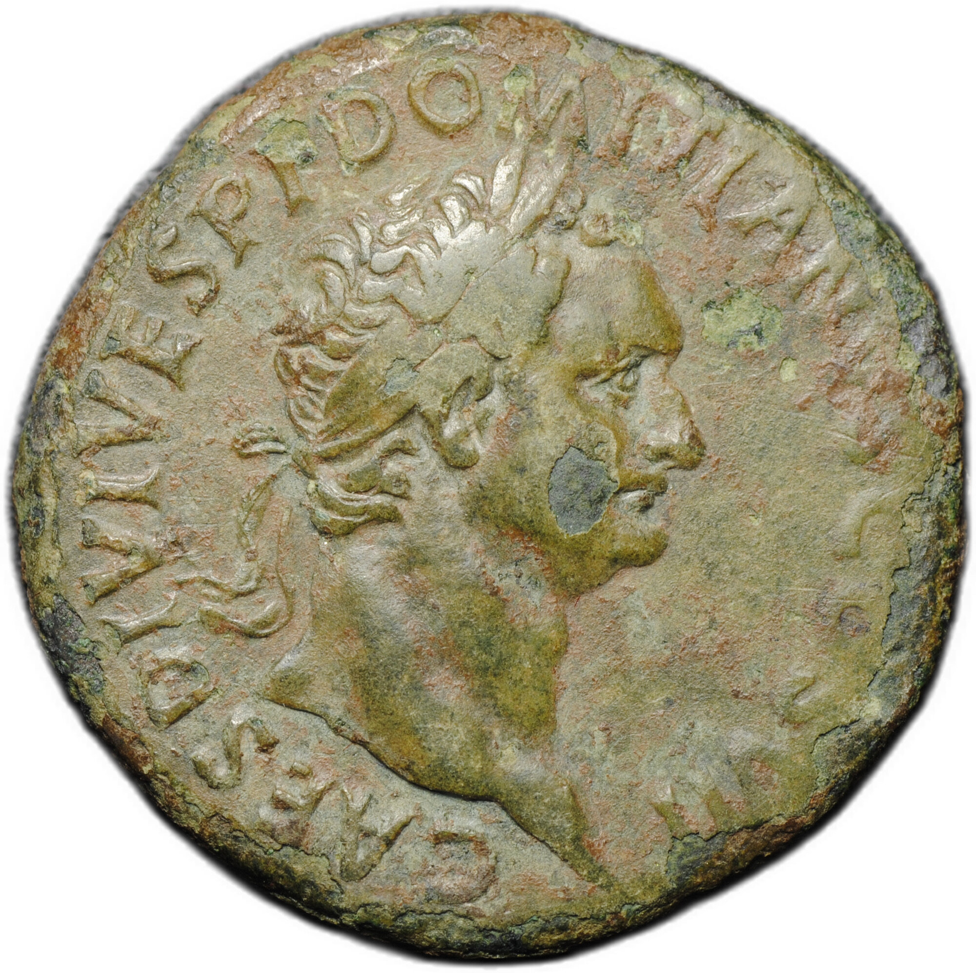 Монета Сестерций 79-81 Домициан Минерва Римская Империя