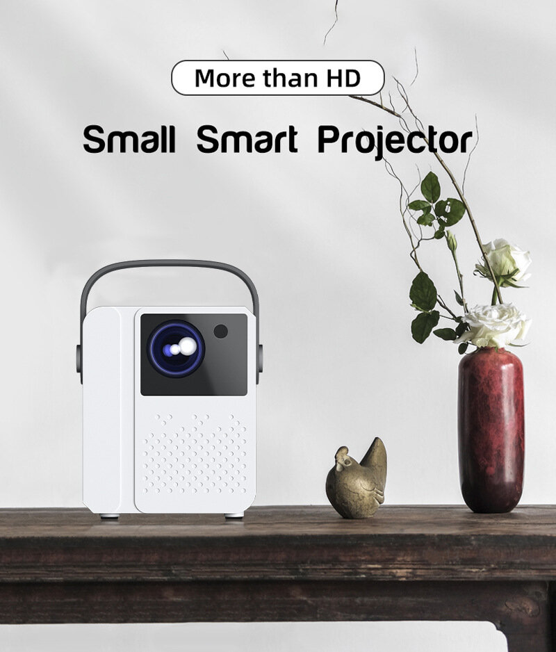 Портативный проектор для дома: Беспроводное подключение к Android, Full HD (Wi-Fi/HDMI/USB)