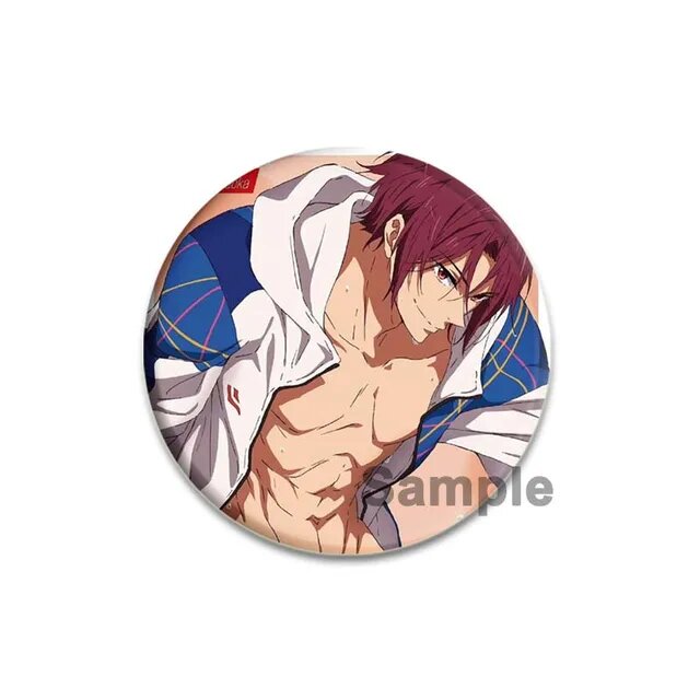 Аниме Бесплатно! Персонаж Рин Мацуока/Makoto Tachibana/Haruka Nanase/Nagisa Hazuki, булавки с мультяшным значком, брошь для украшения одежды