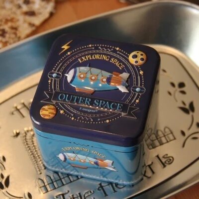 1 шт. изысканная 3D мультяшная жестяная коробка для печенья/чайного листа, контейнер для мелочей, металлический настраиваемый оптовый подарок для детей, квадратная коробка, k3, 7.5cm 7.5cm 6.5cm MMJYSLIM