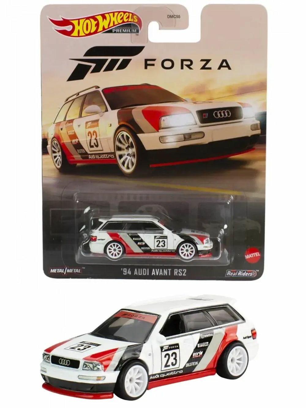 Модельки машин металлические машинка Mattel Entertainment Culture, 94 AUDI AVANT RS2-FORZA- Подарок коллекционера
