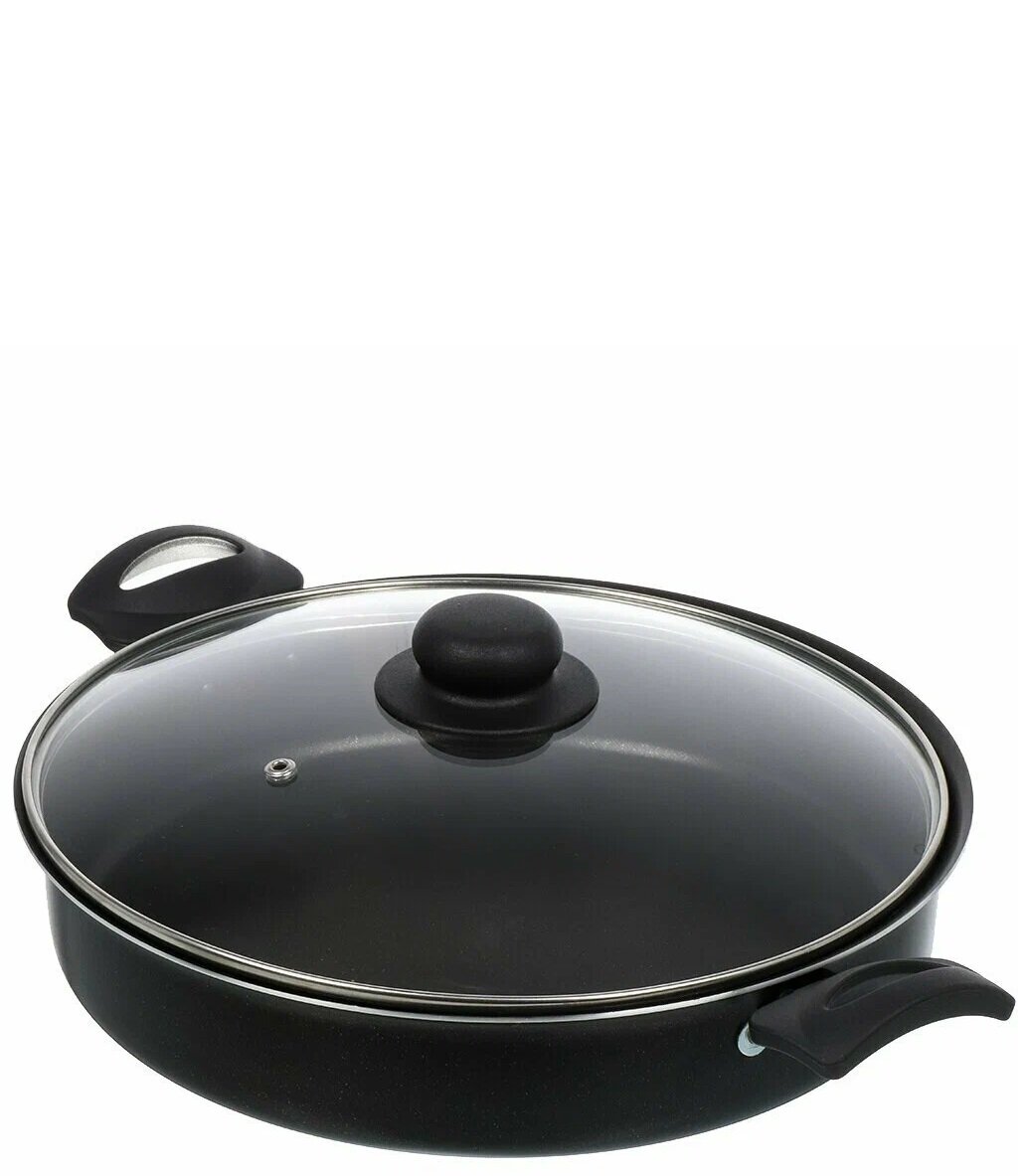 Жаровня "Лучшая цена" 26см с крышкой , антипригарное покрытие, россия