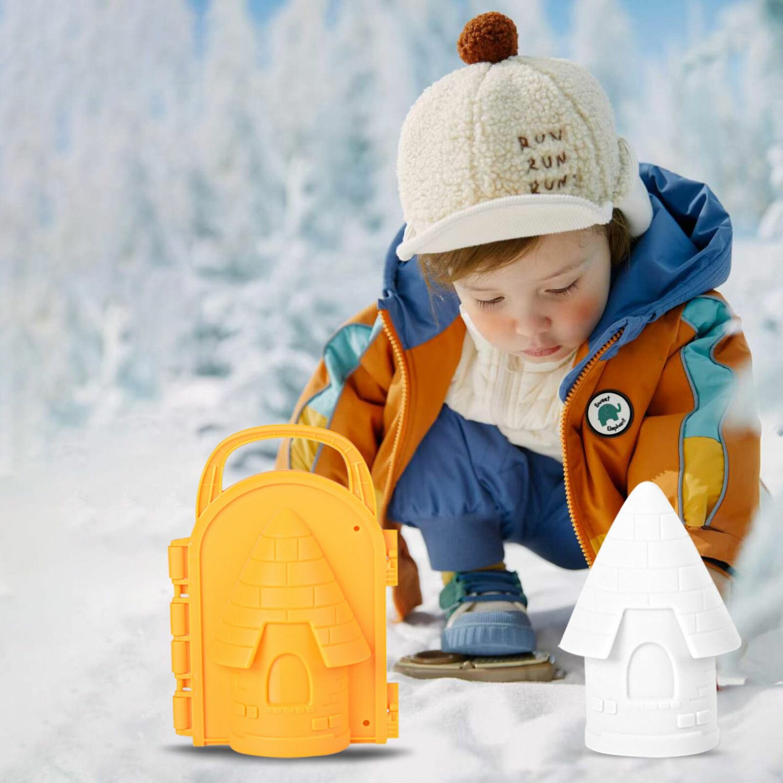 Снеговик игрушка для лепки, Снежколеп для малышей, DIY для снегом и песком снаружи, подарочная, 1 шт