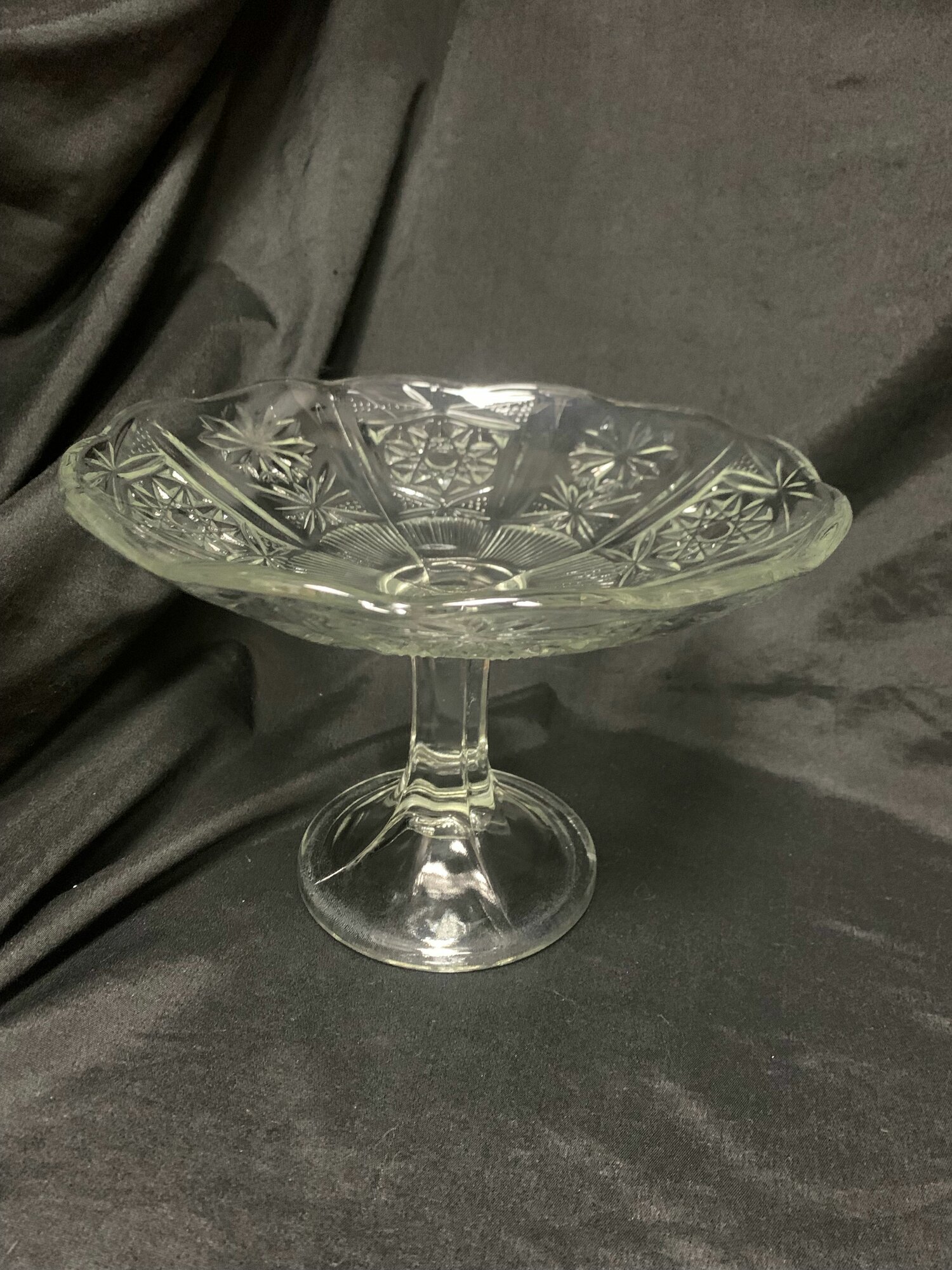 Фруктовница на ножке (стекло)