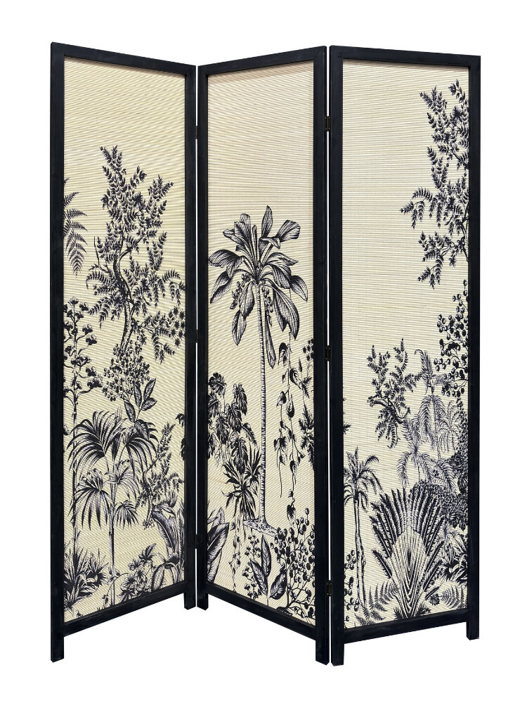 Ширма декоративная 3 секции из бамбука 'В краю магнолий'