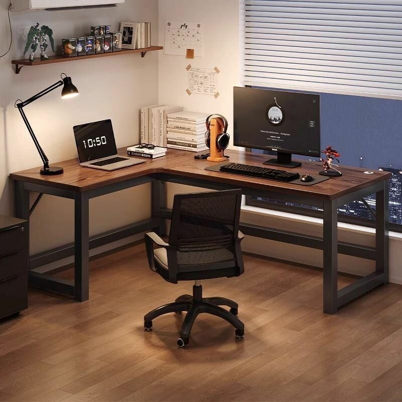 Г-образный компьютерный стол, повернуть направо, 140x120x75 см