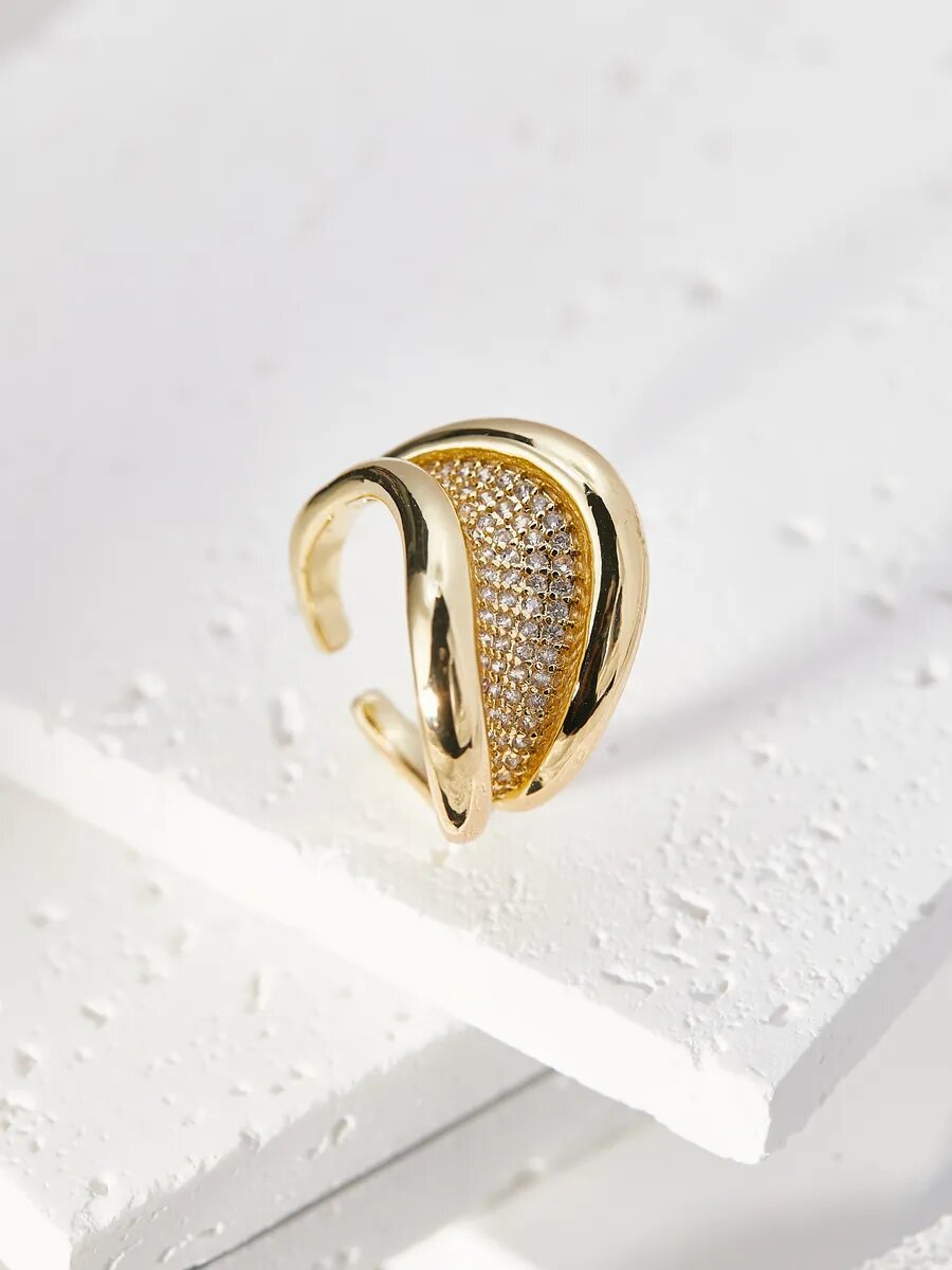 Кольцо, фианит, кристалл, циркон