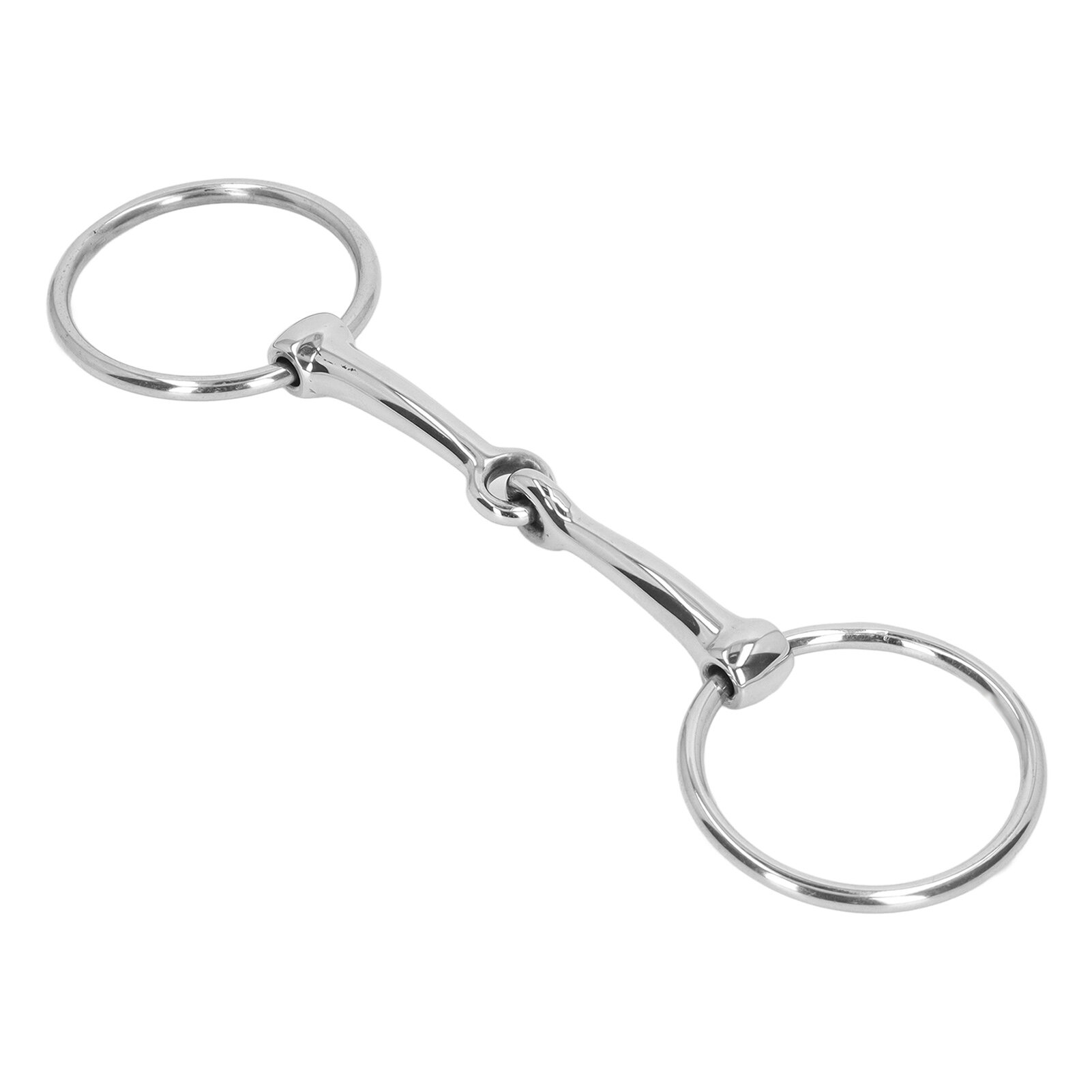 Насадка для рта лошади из нержавеющей стали, свободное кольцо, трензель для лошади, анти-кусательная насадка для рта лошади, 125 мм