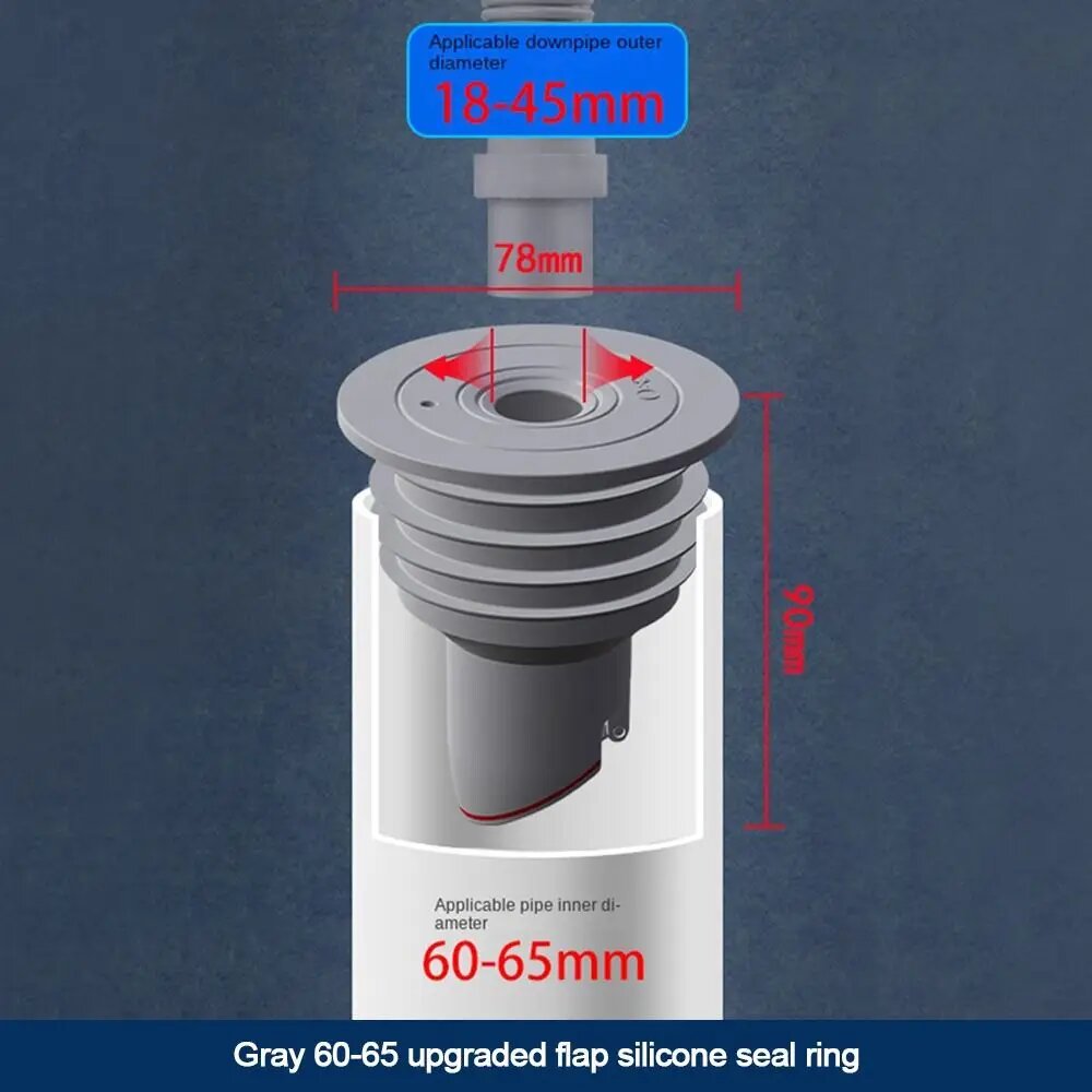 Силиконовый Слив для пола, противозапаховый односторонний клапан, пробка для водопроводной трубы, слив для канализации, стиральной машины, душа, аксессуары для ванной и кухни