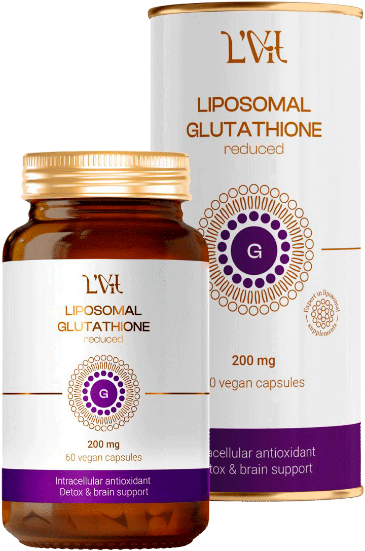 Liposomal Glutathione (reduced) Липосомальный Глутатион 60 капсул (без диоксида титана)