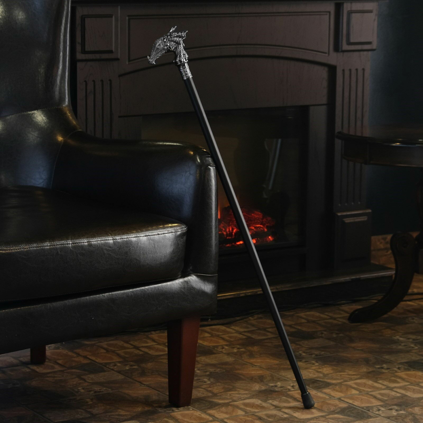 Сувенирная трость с клинком 31 см, длина 86 см, набалдашник: голова дракона