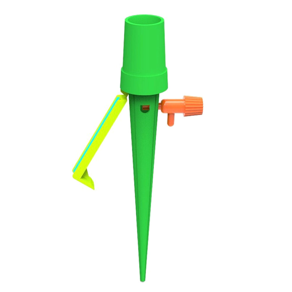 1Pcs/4Pcs/6Pcs Автоматический поливалка для растений с кронштейном, капельные поливы с регулируемым клапаном и переключателем для медленного выпуска воды, инструмент для полива растений и цветов в саду, доме, открытом и закрытом помещении (Случайный цвет)