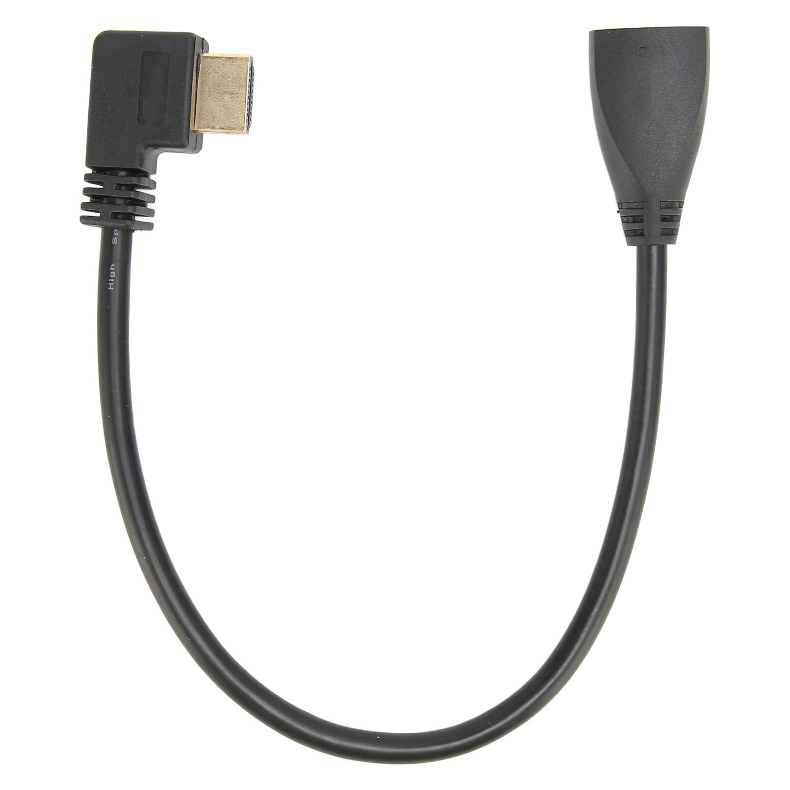 Удлинительный кабель HDMI с левым углом, позолоченный 24 карата, тип A, удлинительный кабель HDMI 3D 4K, позолоченный 24 карата для расширения мультимедийного интерфейса HD