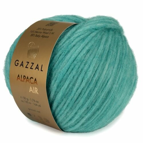 Пряжа Gazzal Alpaca Air 107 морская волна (4 мотка по 50г/150м)