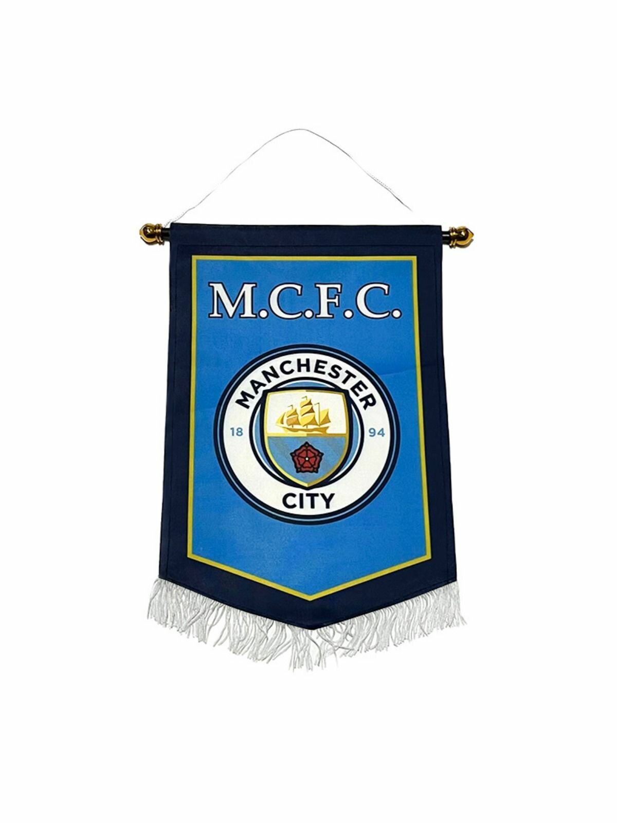 Футбольный клуб двухсторонний композитный пятиугольный флаг