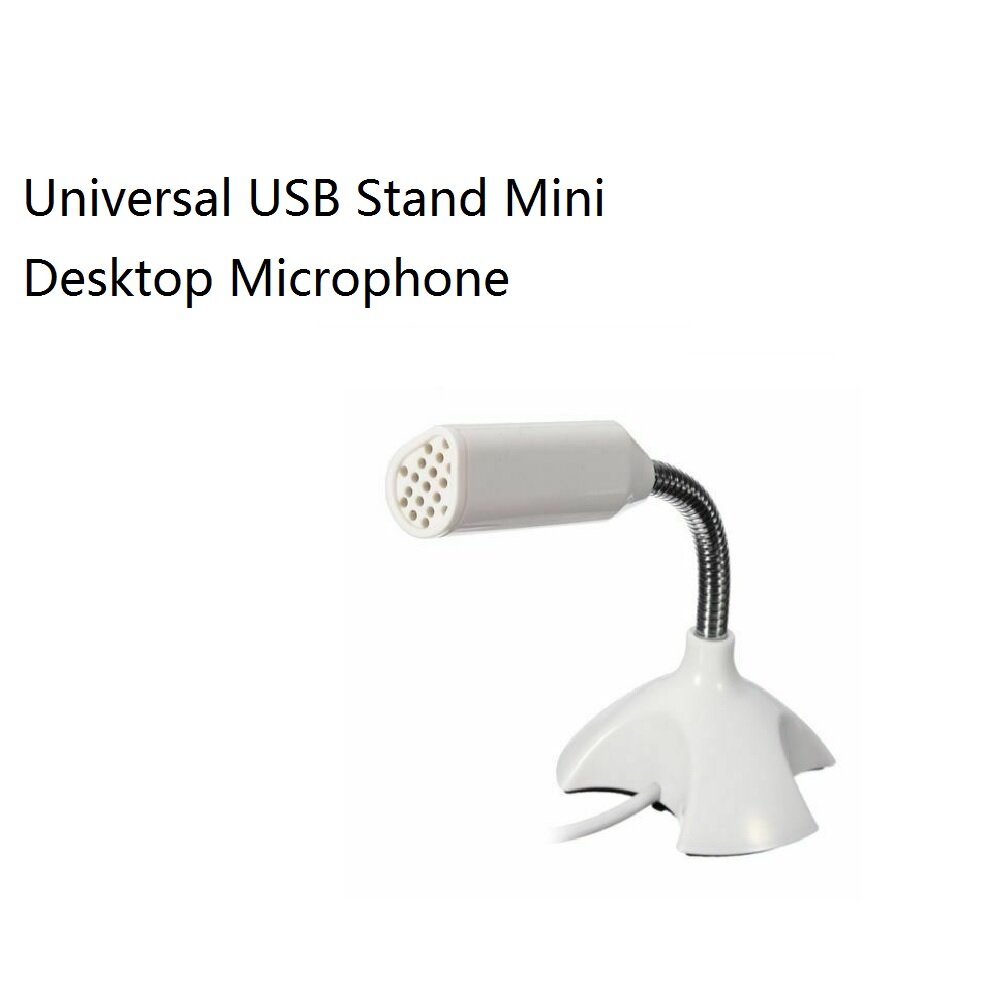 Usb-микрофон настольный миниатюрный, белый, для пк, компьютера, ноутбука, игр, чата
