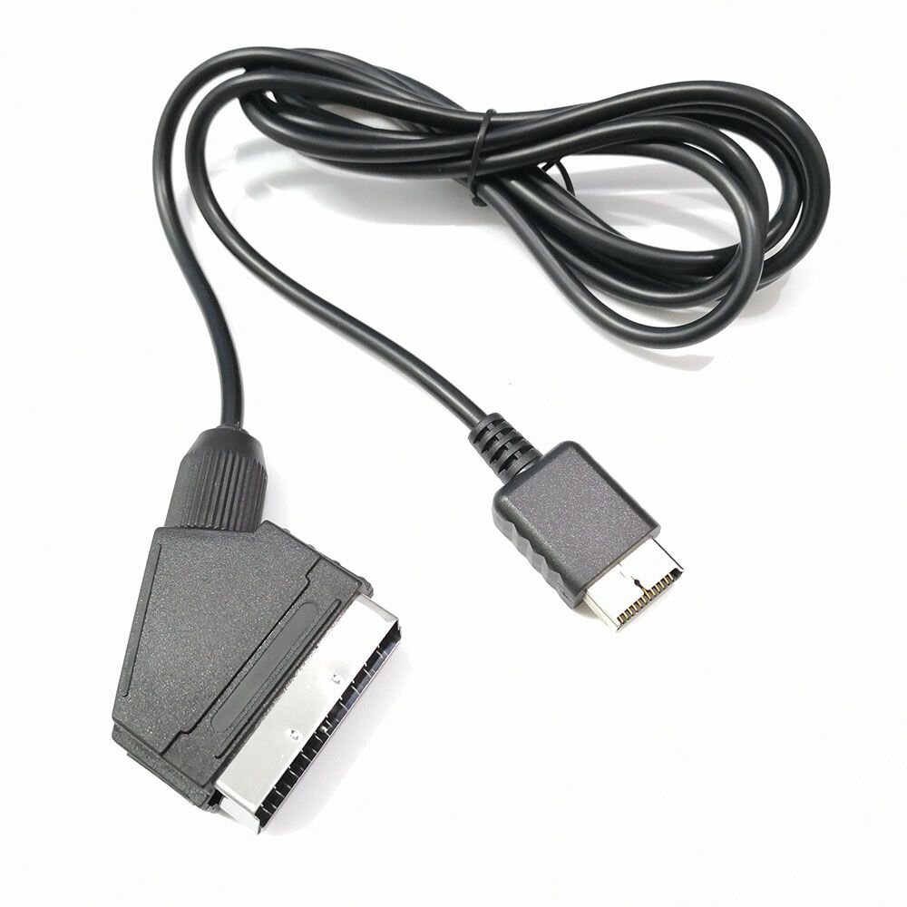 1шт 1,8 метра/6 футов RGB Scart Кабель Подходит для PS1/PS2/PS3